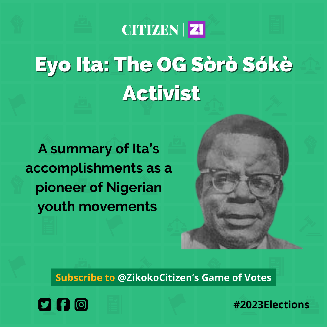 Prof. Eyo Ita: The OG Soro Soke Activist | Zikoko!