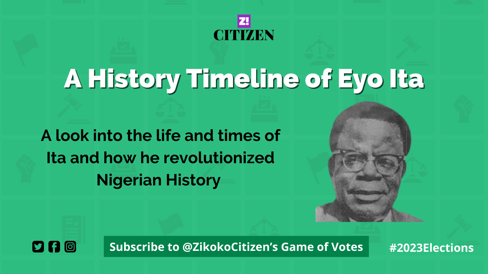 Prof. Eyo Ita: The OG Soro Soke Activist | Zikoko!