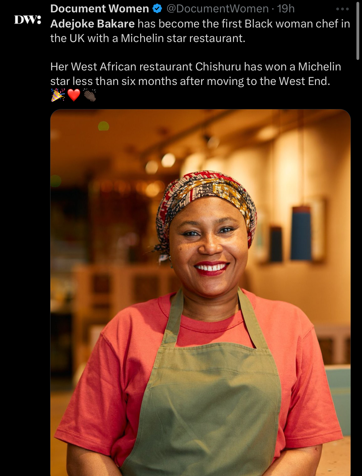 Adejoke Bakare: The Nigerian Who’s UK’s First Black Female Michelin ...